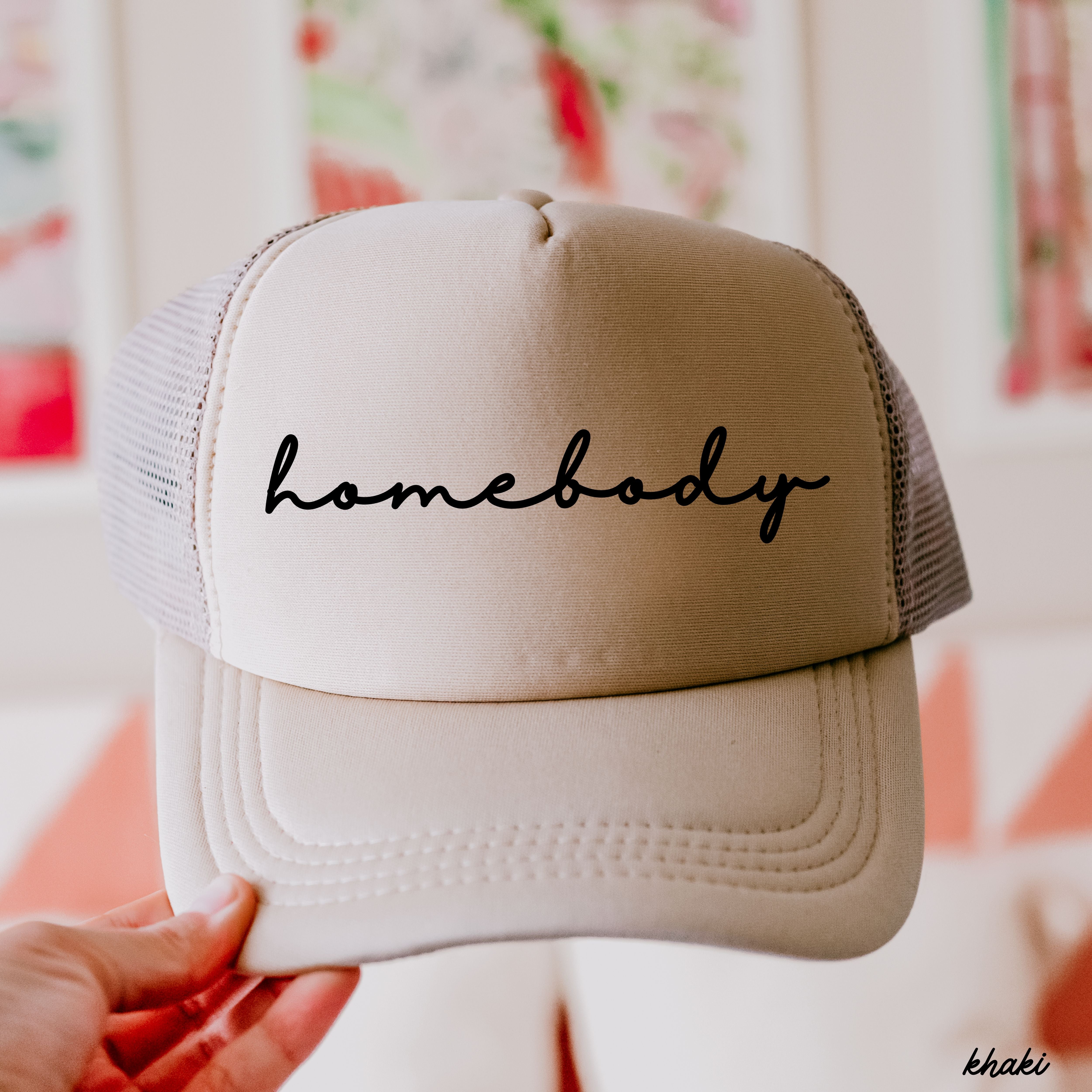 Homebody Cursive Trucker Hat *12 Colors – Chloe Vs Tank The Boutique